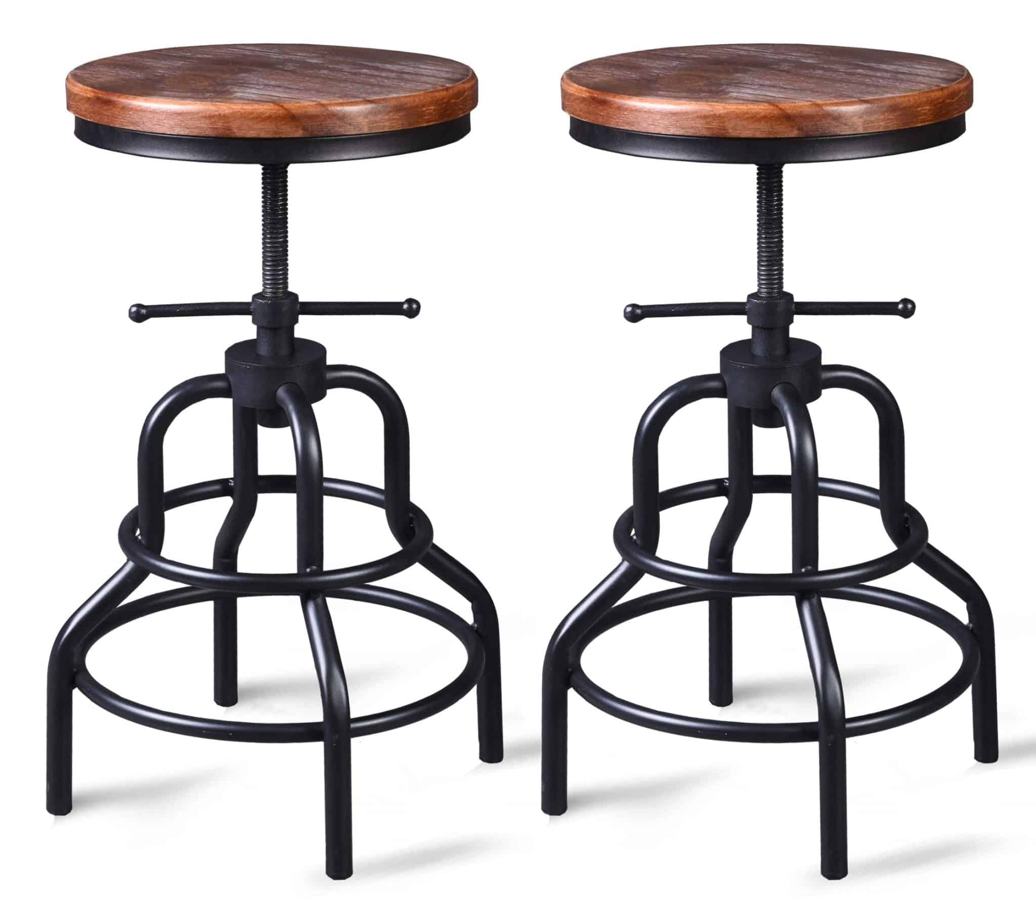 16 Best Rustic Wooden Stools for Your Kitchen and Bathroom - A House in ...