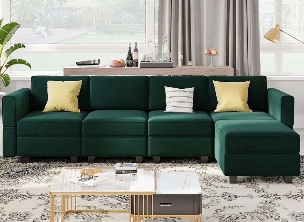 15 Best Green Sectional Sofas to Brighten Up Your Living Room - A House ...