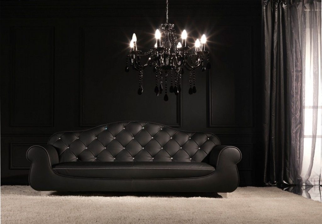 12 Bold and Dramatic Black Sofas for Your Living Room - A House in the ...