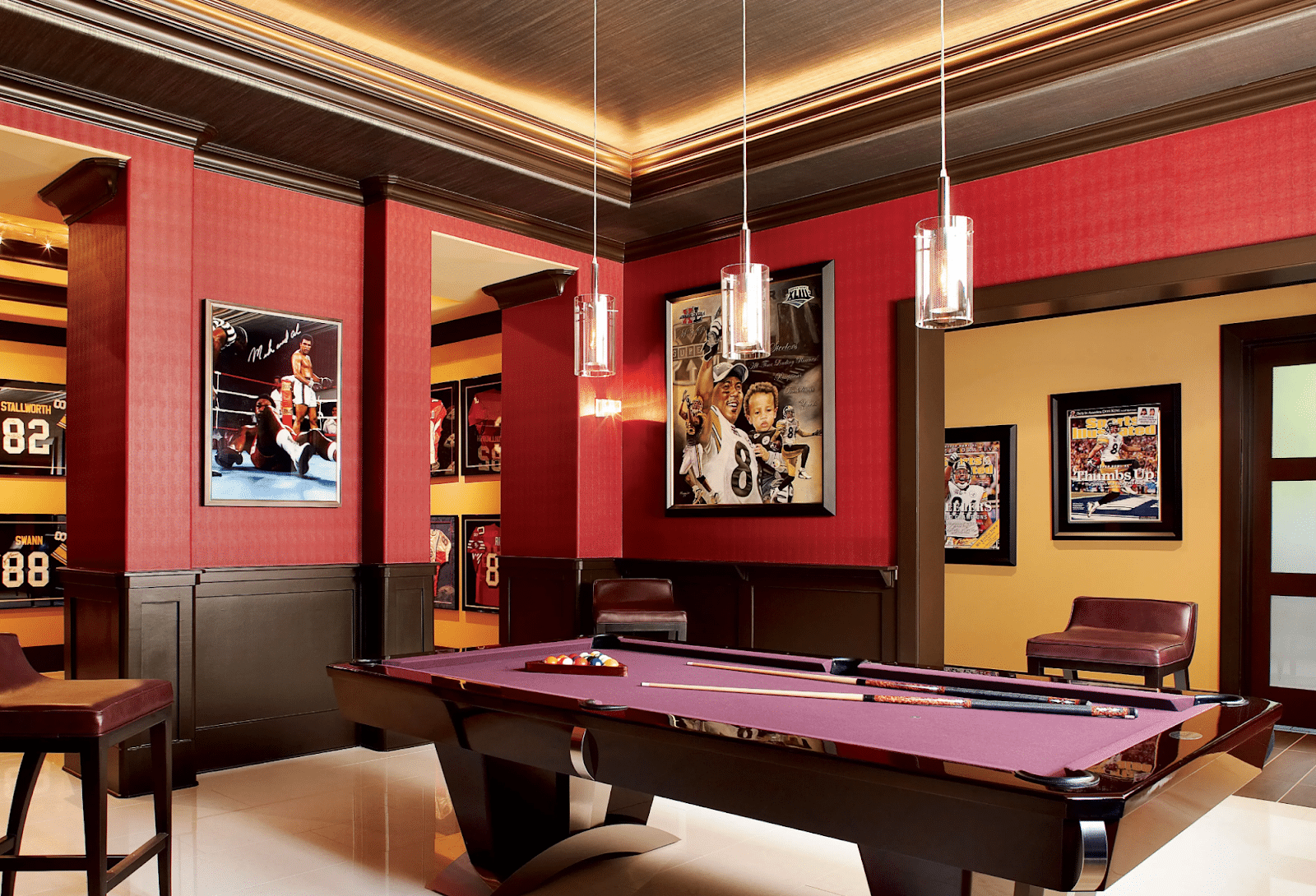 10 Beautiful Billiard Rooms Where You Can Play in Style - A House in ...