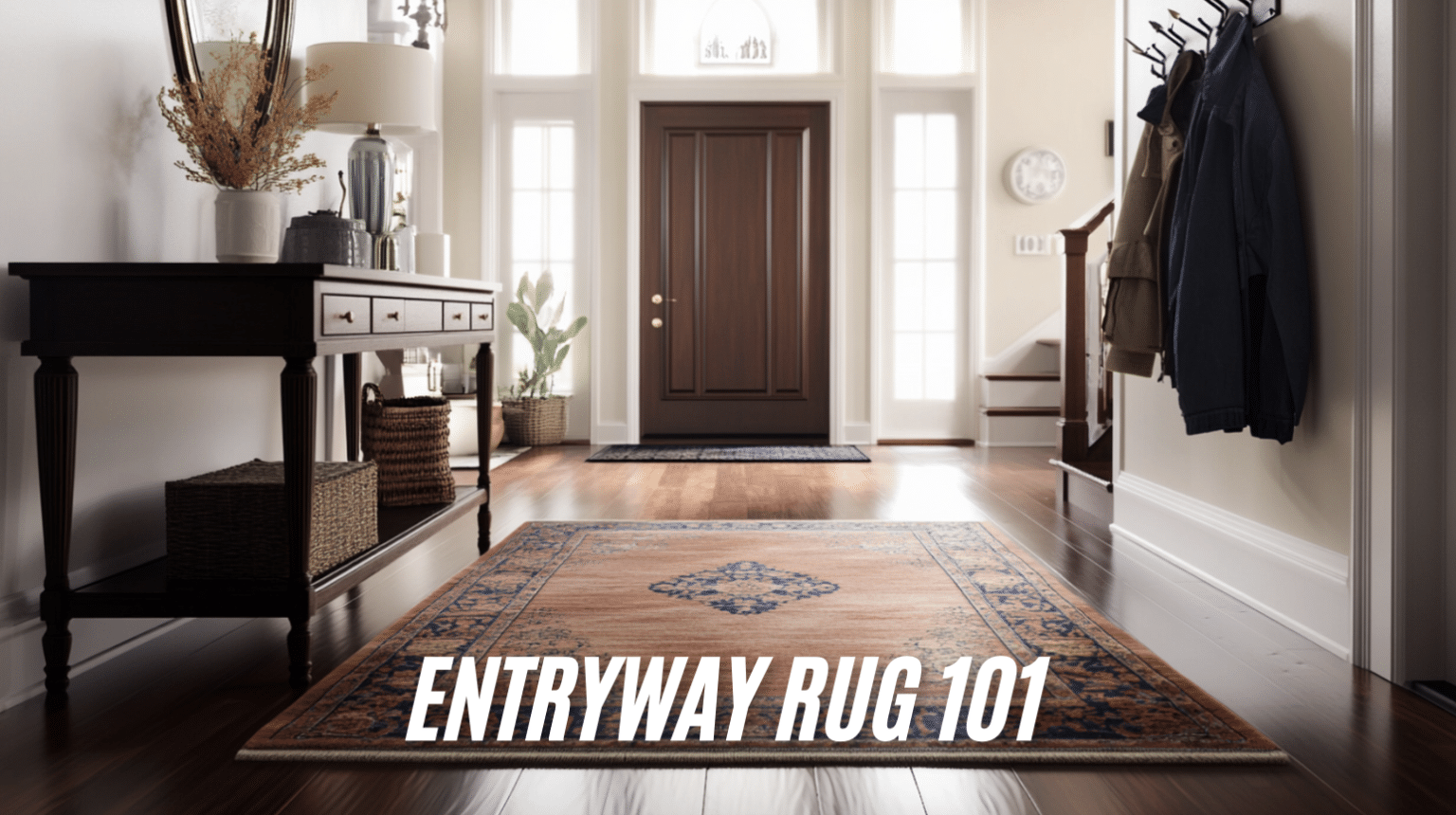 Choosing the Right Size Rug for Your Entryway - A House in the Hills