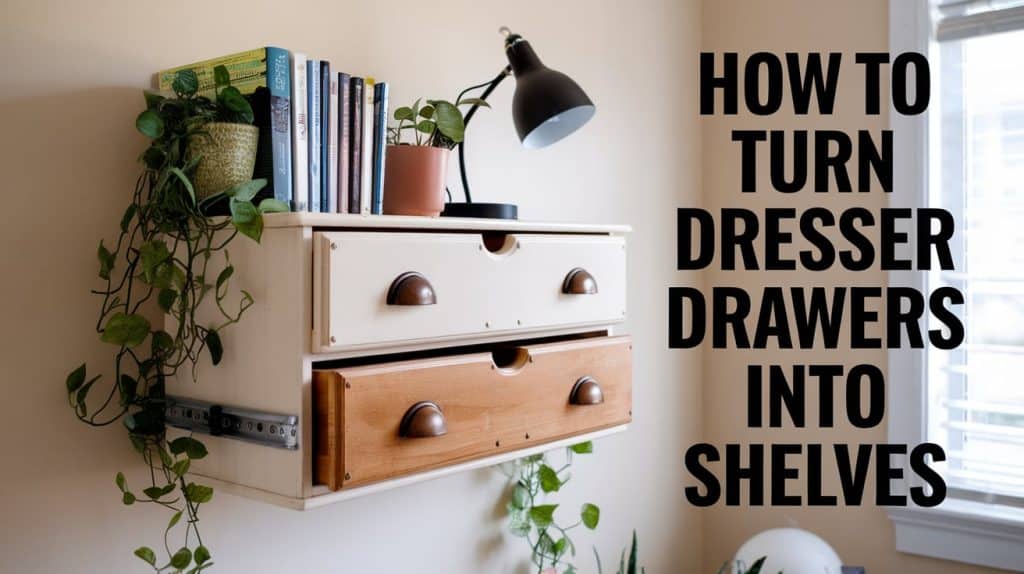DIY: Convert Dresser Drawers into Stylish Shelving - A House in the Hills