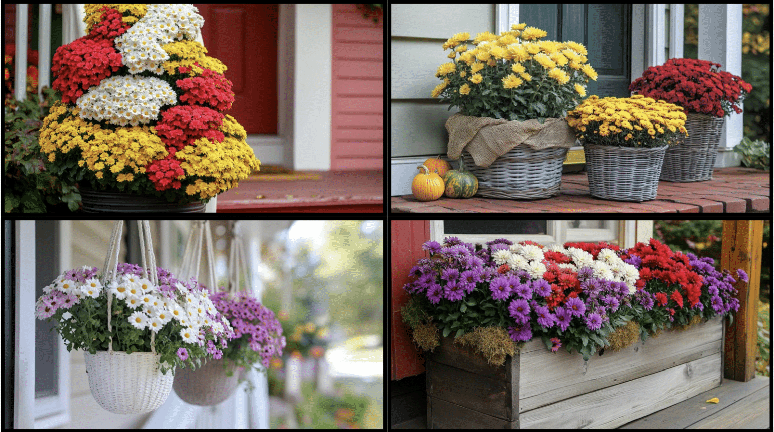 20 Creative Ways to Use Mums on Your Front Porch This Year - A House in ...