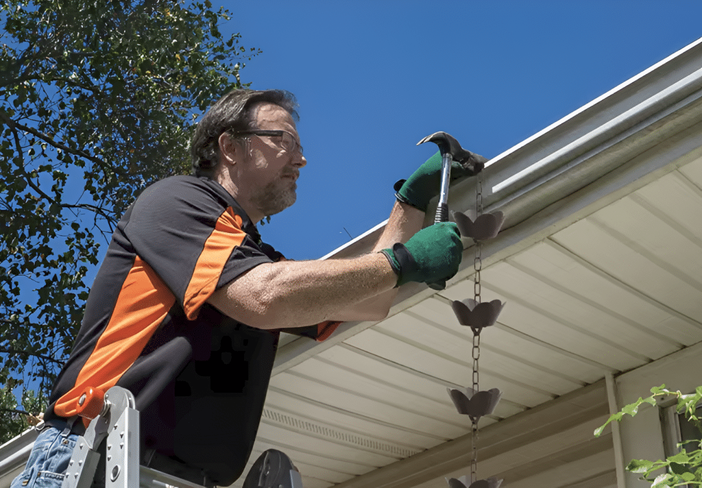 Stepwise Guide for Rain Chain Installation - A House in the Hills