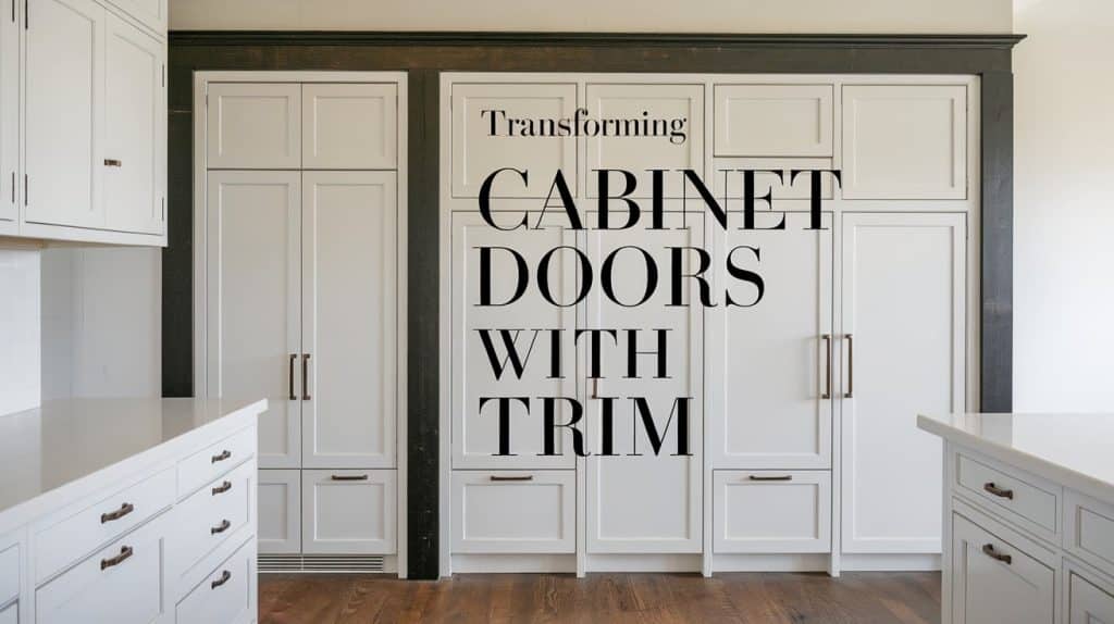 Transforming Flat Cabinet Doors with Trim: Before and After - A House ...