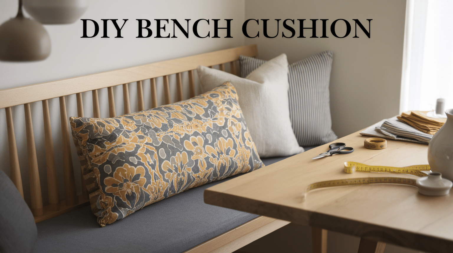 DIY Bench Cushions Made Simple: A Complete Tutorial - A House in the Hills