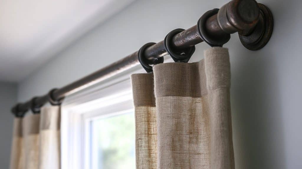 Easy DIY Curtain Rods: Materials and Instructions - A House in the Hills