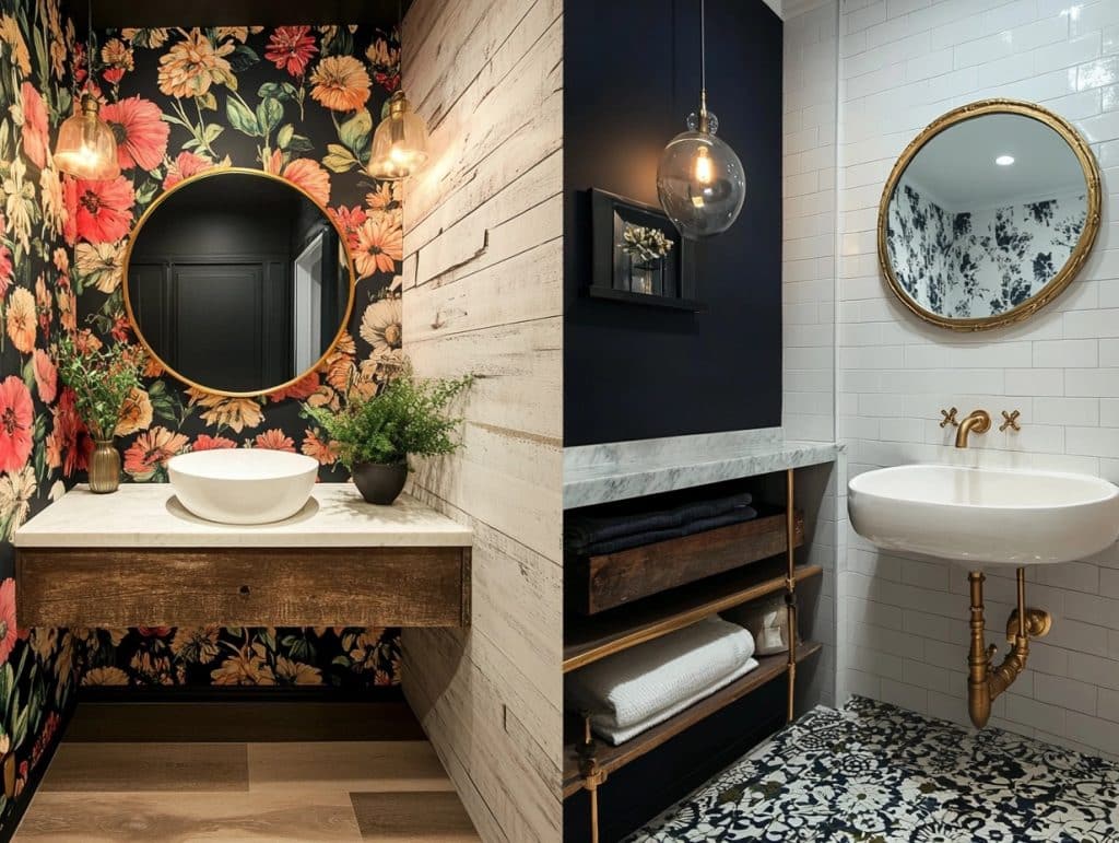 40 Unique Powder Room Remodel Ideas - A House in the Hills