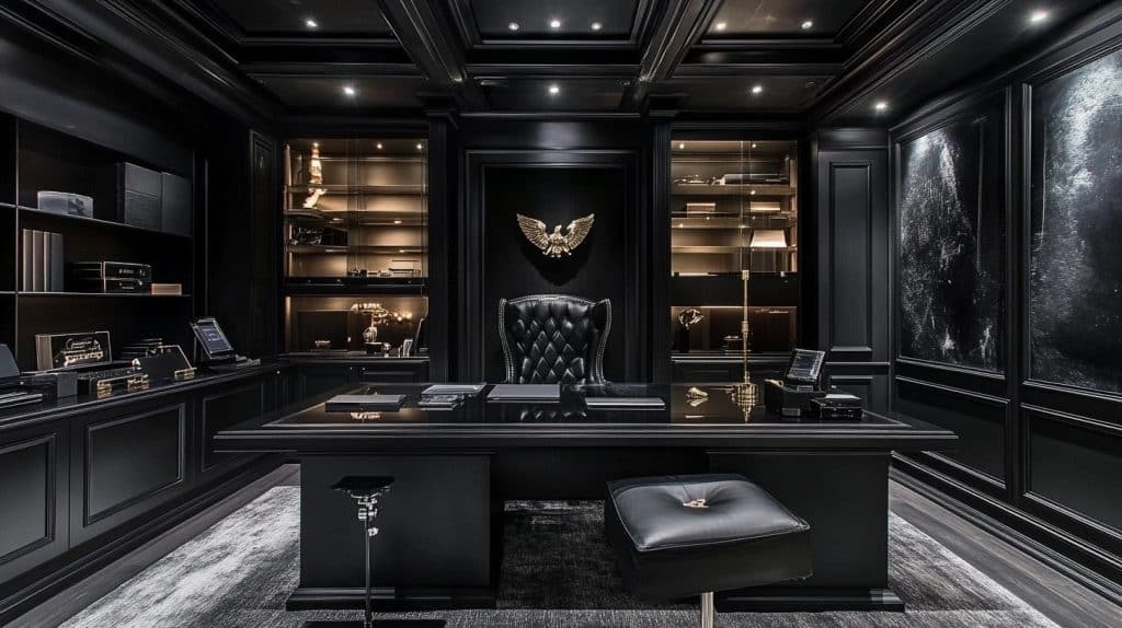 25 Dark Office Ideas for a Stylish, Moody Workspace - A House in the Hills