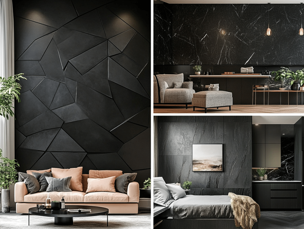 70 Inspiring and Classy Ideas for a Black Accent Wall - A House in the ...