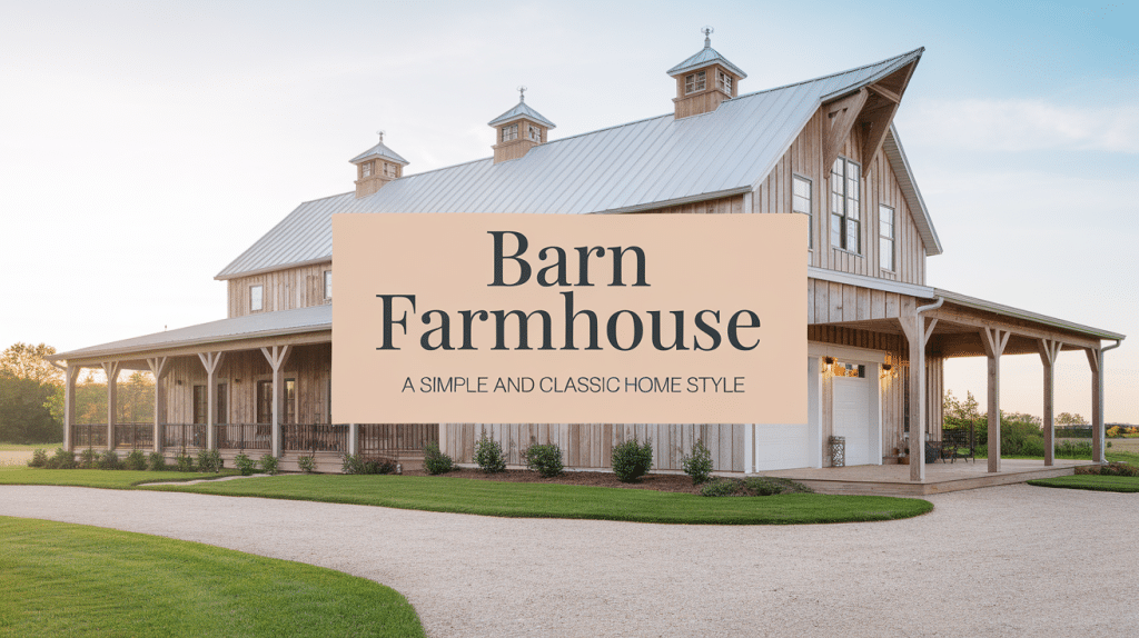 Barn Farmhouse: A Simple and Classic Home Style - A House in the Hills
