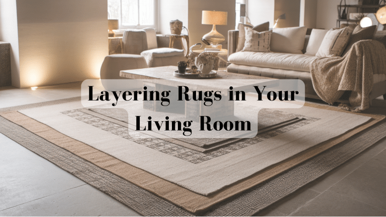 How to Layer Rugs in Your Living Room? - A House in the Hills