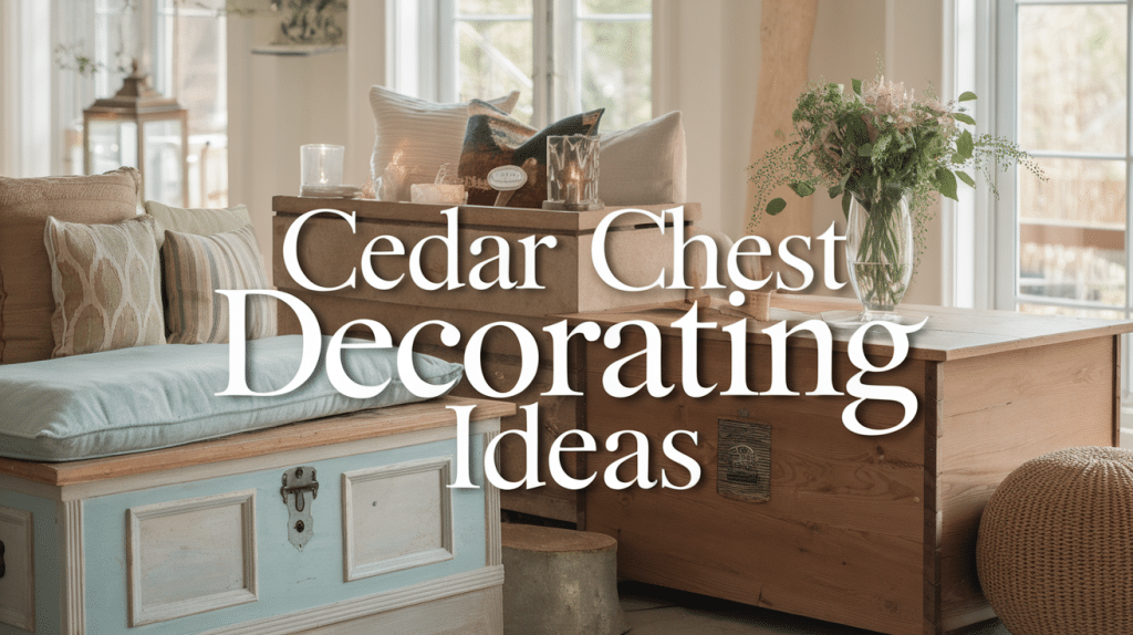 From Plain to Pretty: Cedar Chest Decorating Ideas - A House in the Hills