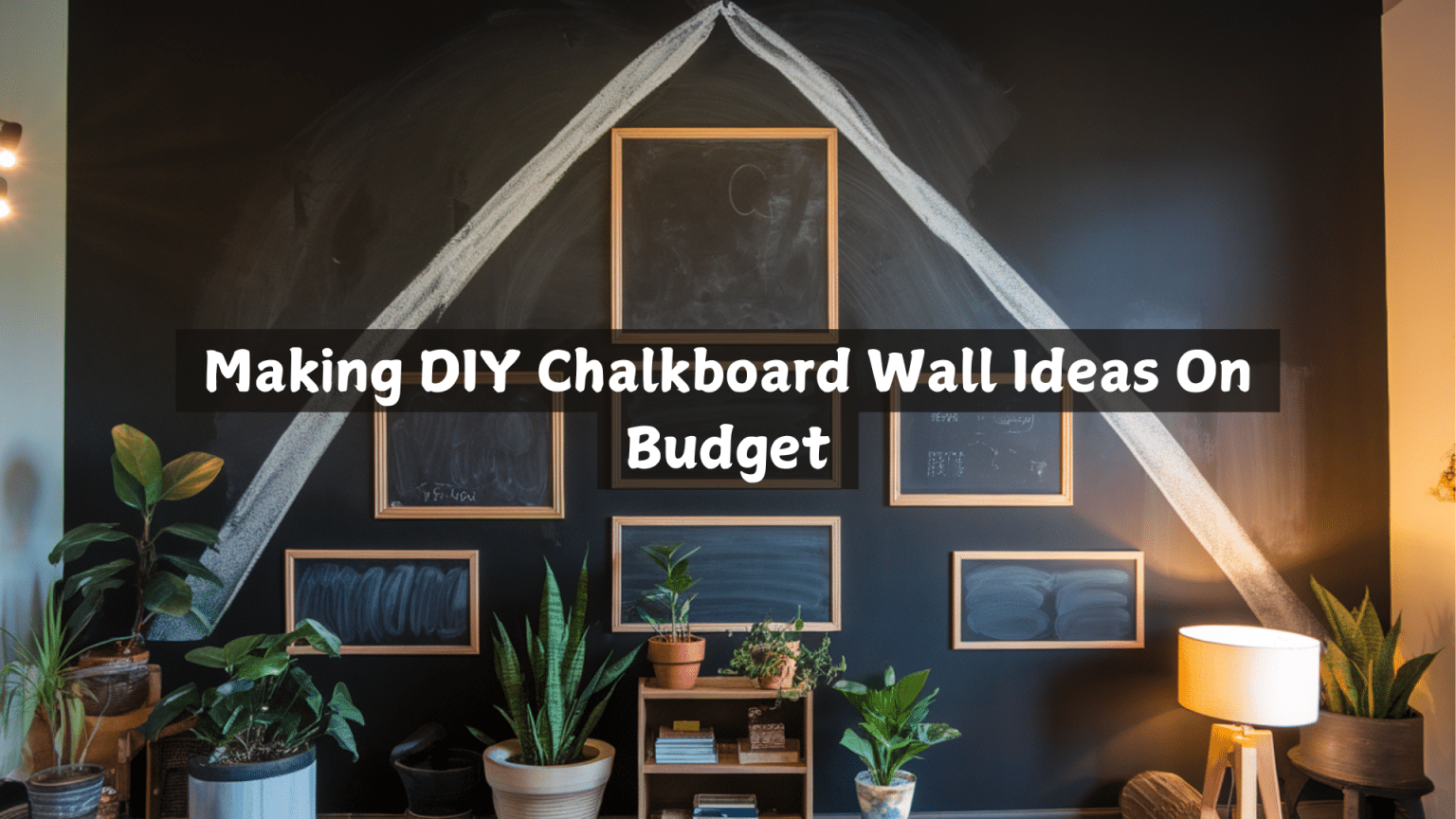 How to Make DIY Chalkboard Wall Ideas On a Budget - A House in the Hills