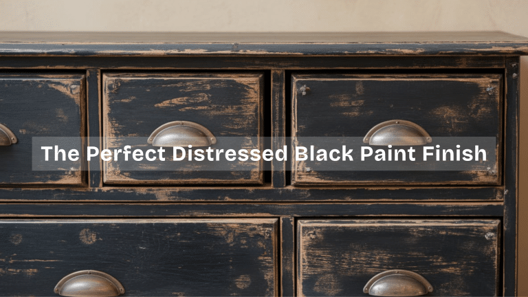 How to Achieve the Perfect Distressed Black Paint Finish? - A House in ...