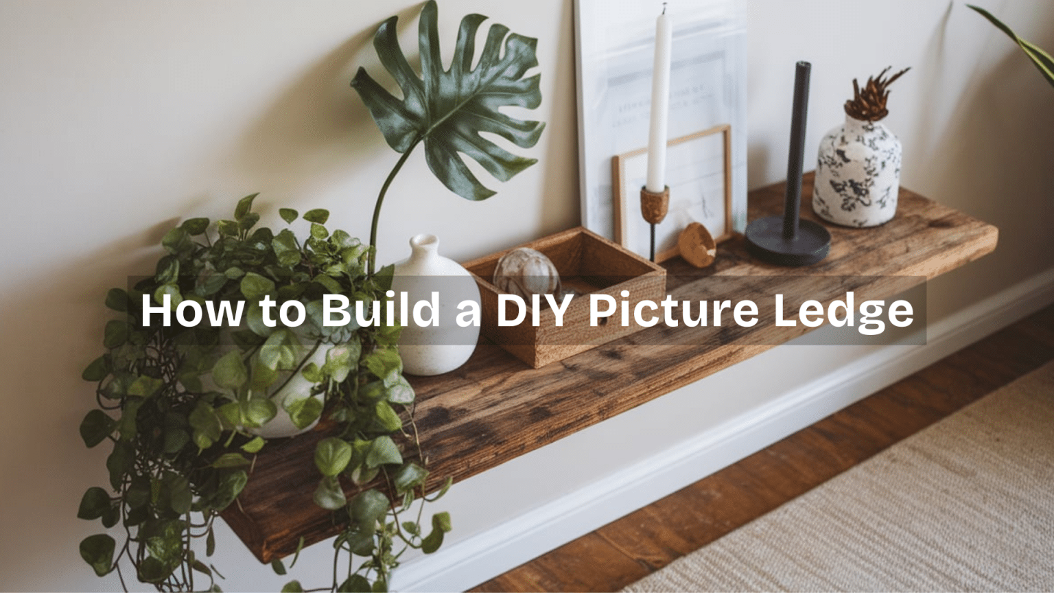How to Build a DIY Picture Ledge for Your Home - A House in the Hills