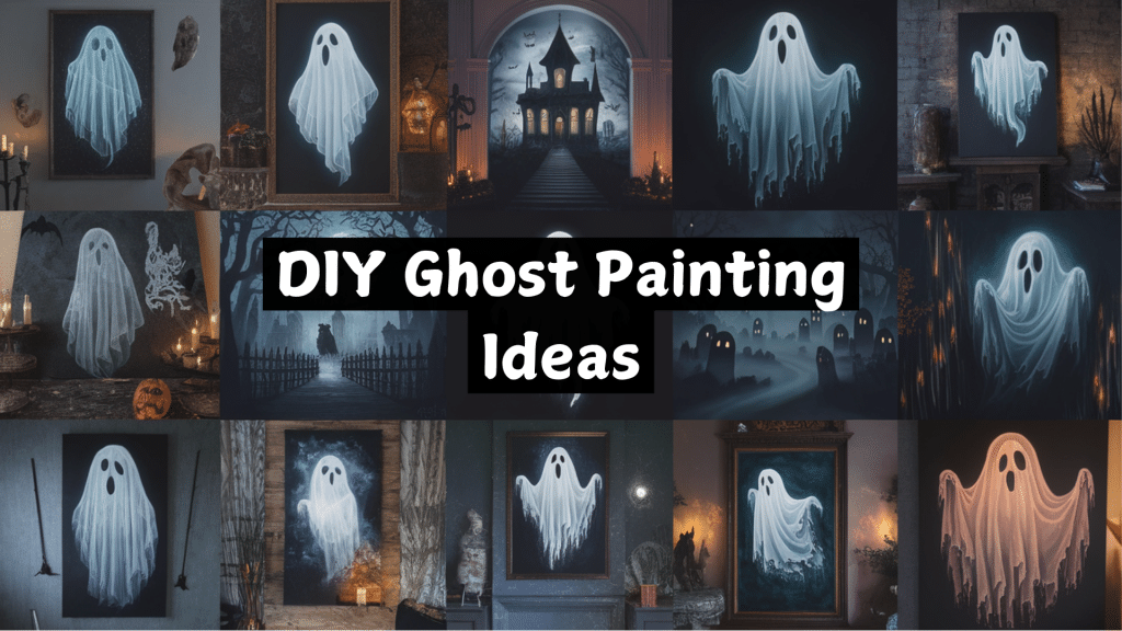 21 DIY Ghost Painting Ideas for a Haunted Vibe - A House in the Hills