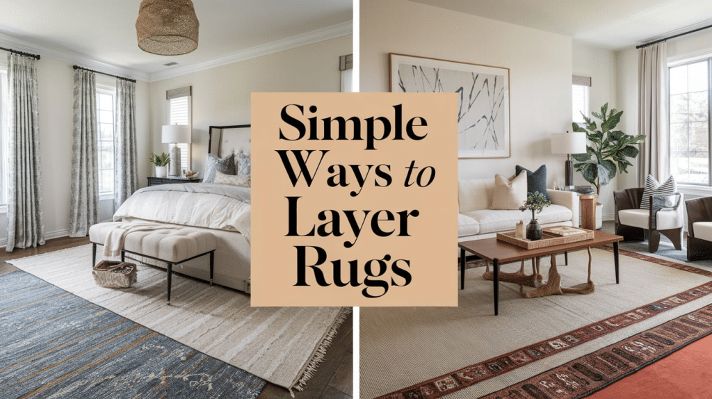 8 Simple Ways to Layer and Style Rugs Like a Pro - A House in the Hills