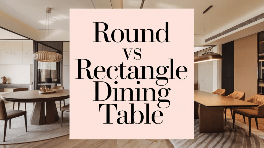 Round vs Rectangle Dining Table: Which One to Choose? - A House in the Hills