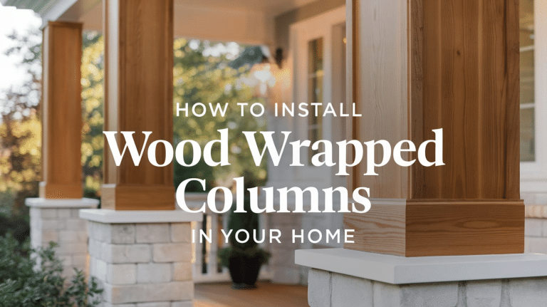 How to Install Wood Wrapped Columns in Your Home - A House in the Hills