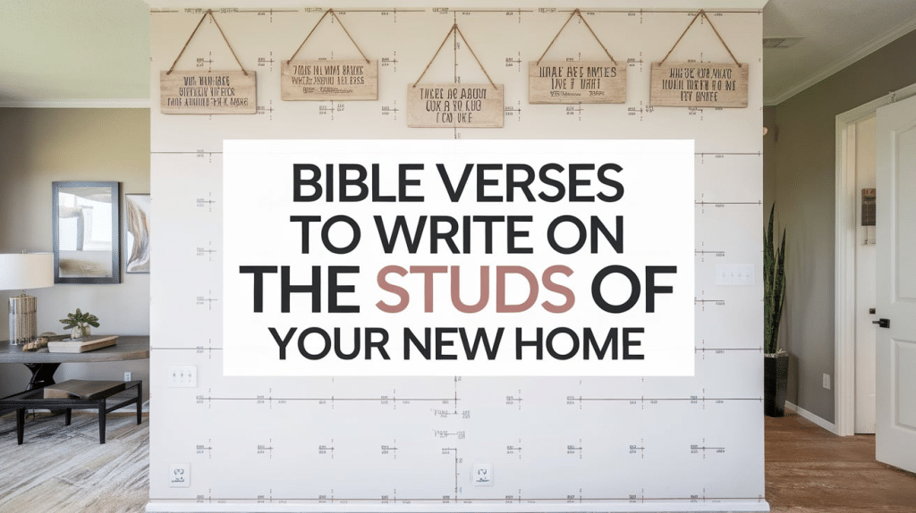 25 Bible Verses to Write on the Studs of Your New Home - A House in the ...