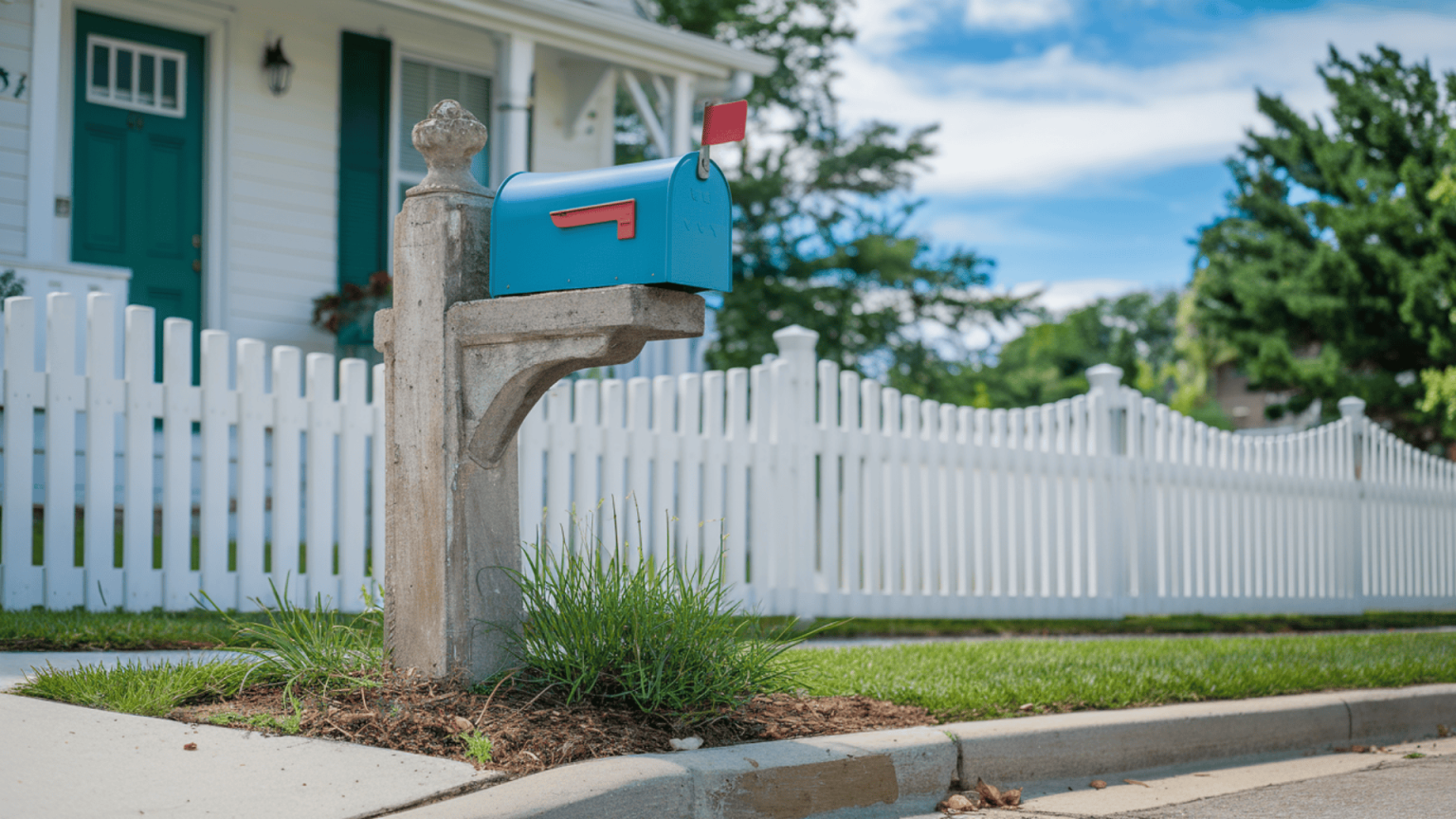 How to Build a Durable Concrete Mailbox Post - A House in the Hills