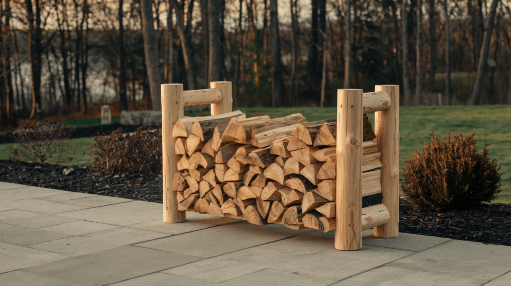 DIY A Firewood Holder: A Complete Guide - A House in the Hills
