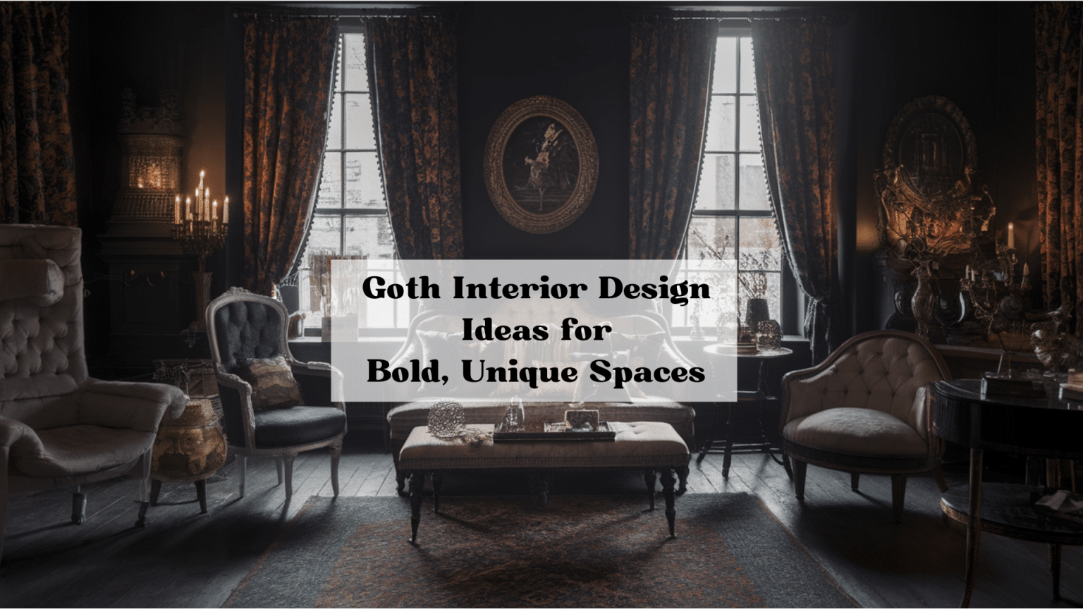 Goth Interior Design: Types and Room Inspiration - A House in the Hills