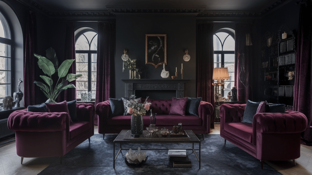 31 Modern Gothic Living Room Ideas: Bold & Cozy - A House in the Hills