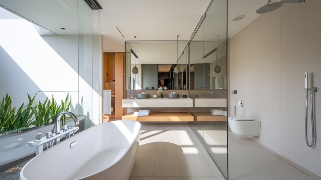 11 Open Concept Bathroom Ideas for Your Home - A House in the Hills