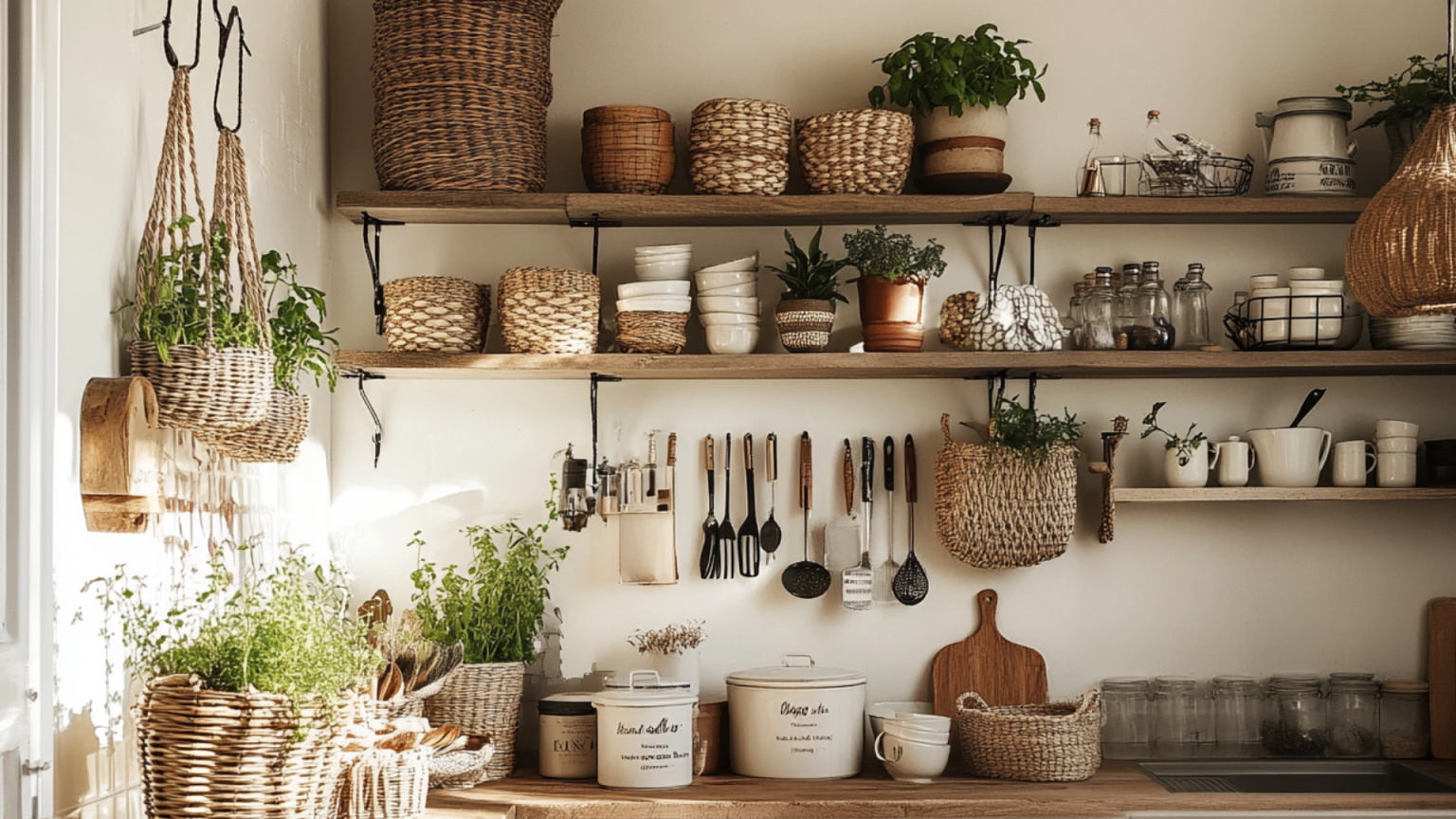 33 Earthy Boho Kitchen Ideas to Brighten Your Space - A House in the Hills