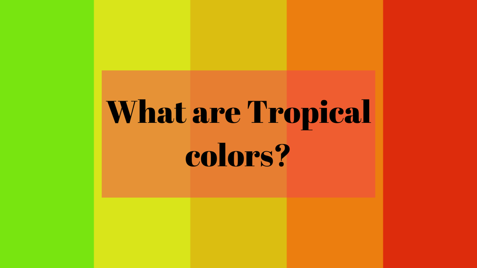 What Are Tropical Colors: Examples and Uses - A House in the Hills