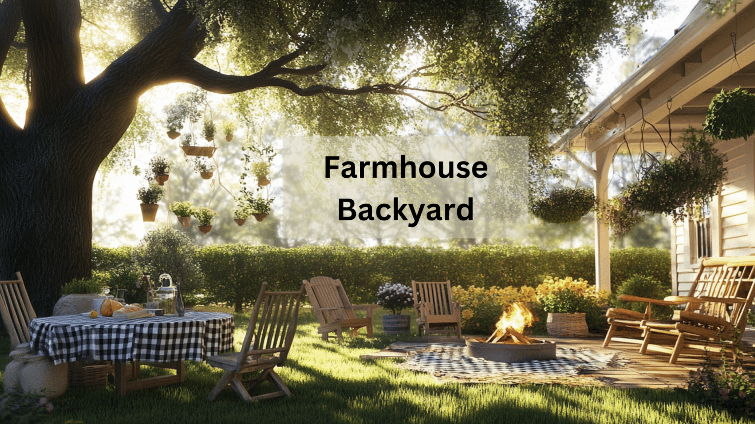 Simple Ideas for a Beautiful Farmhouse Backyard - A House in the Hills