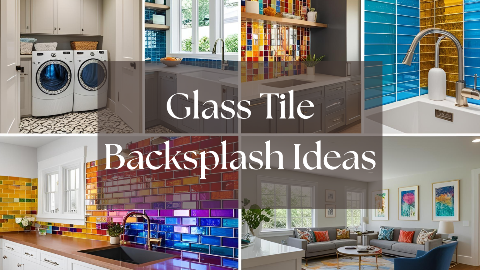 17 Beautiful Glass Tile Backsplash Ideas for Your Home - A House in the ...