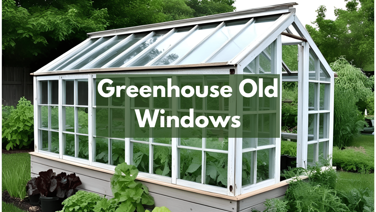 Build Your Own Greenhouse Using Old Windows: A Simple Guide - A House ...