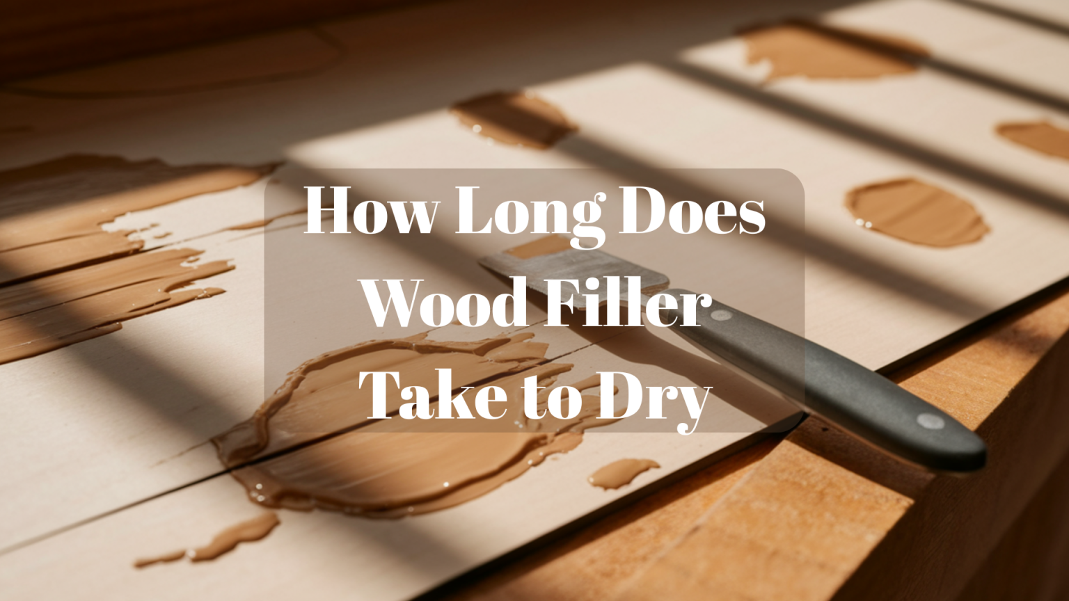 How Long Does Wood Filler Take to Dry? - A House in the Hills