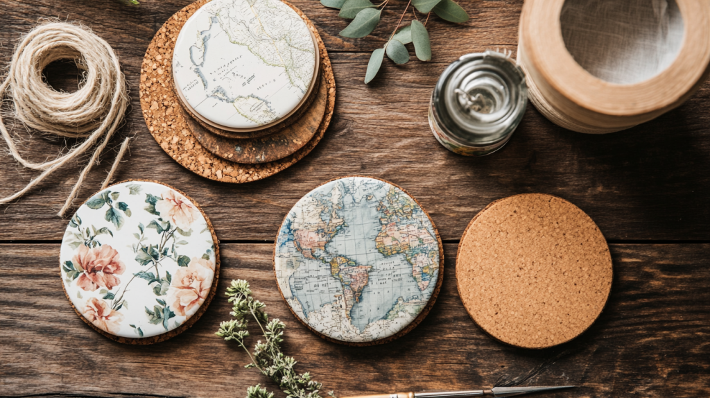 How to Make Coasters: 3 Different DIY Options - A House in the Hills