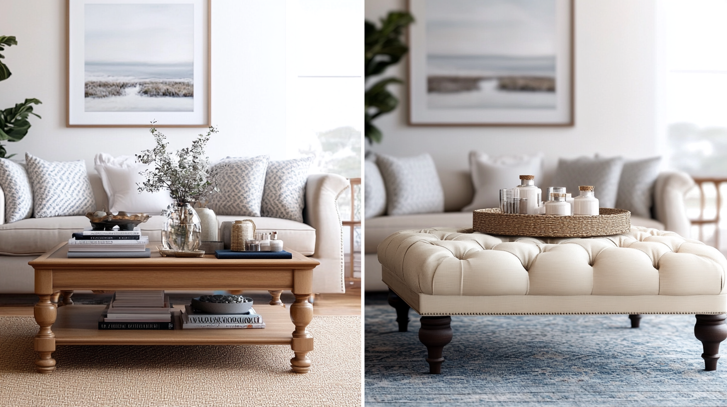 Coffee Table vs. Ottoman: Make the Right Choice - A House in the Hills