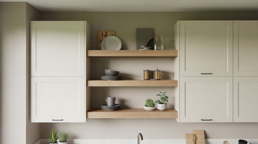 Floating Shelves Between Cabinets: A Complete Guide - A House in the Hills