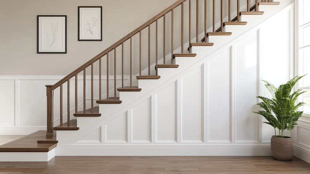 Modern Wainscoting Stairs: Ideas and Easy DIY Guide - A House in the Hills