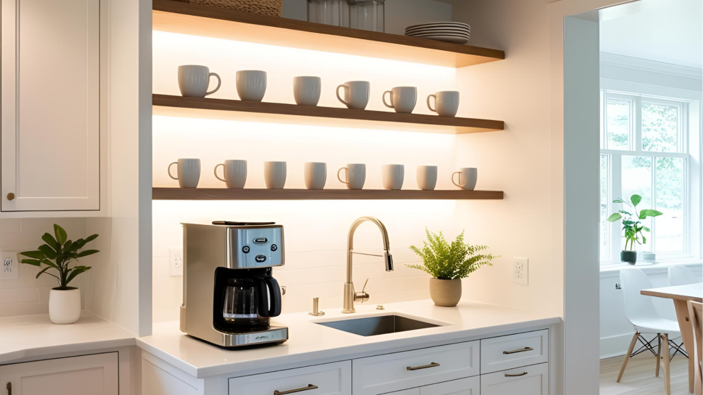 25 Built-In Coffee Bar Ideas to Start Mornings Better - A House in the ...