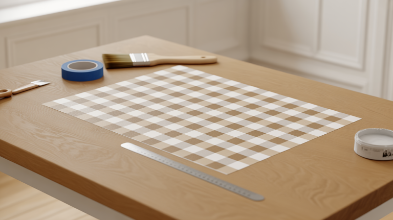 How to Paint Gingham: A Simple DIY Guide - A House in the Hills