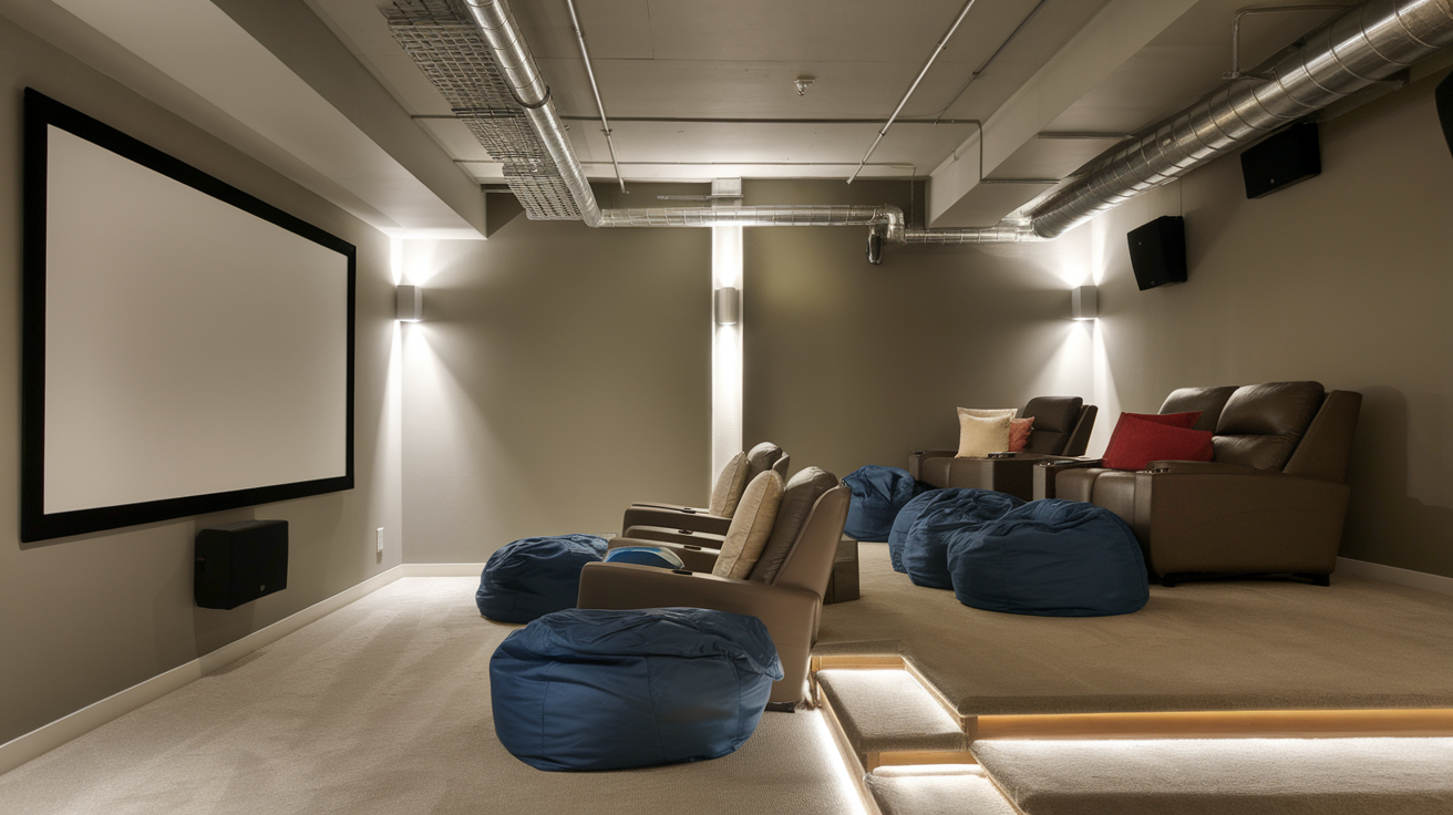 Basement Home Theater Ideas & Setup Guide - A House in the Hills