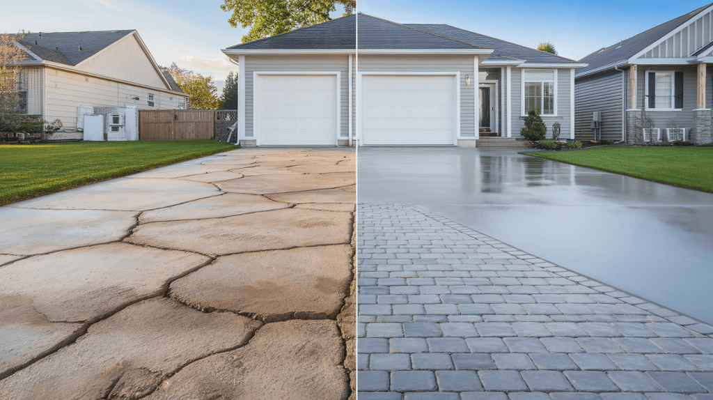 Complete Guide to Concrete Driveway Resurfacing - A House in the Hills