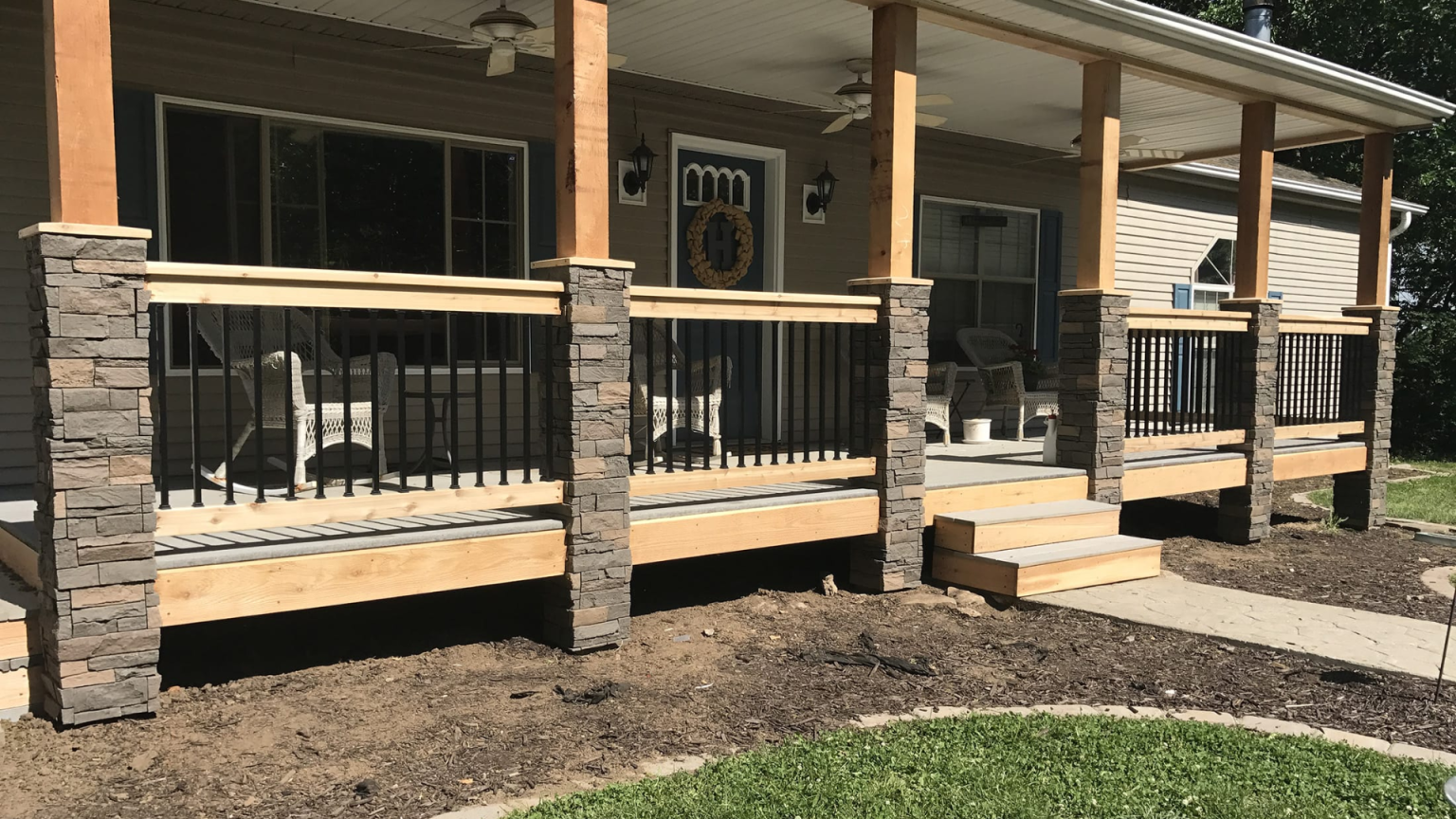 Stone Front Porch Ideas: Easy Ways to Style Your Entryway - A House in ...