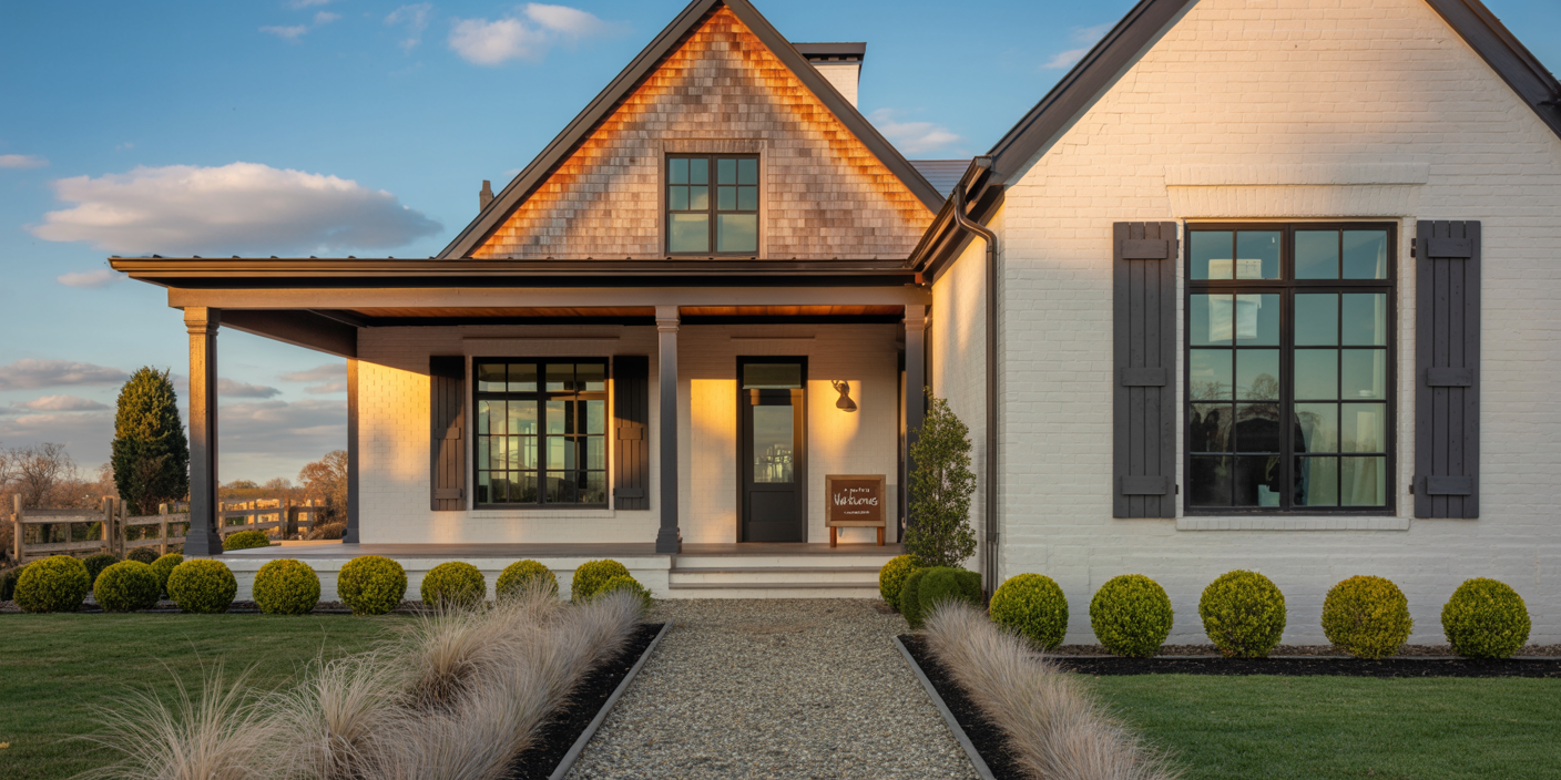 20 White Painted Brick House Ideas - A House in the Hills