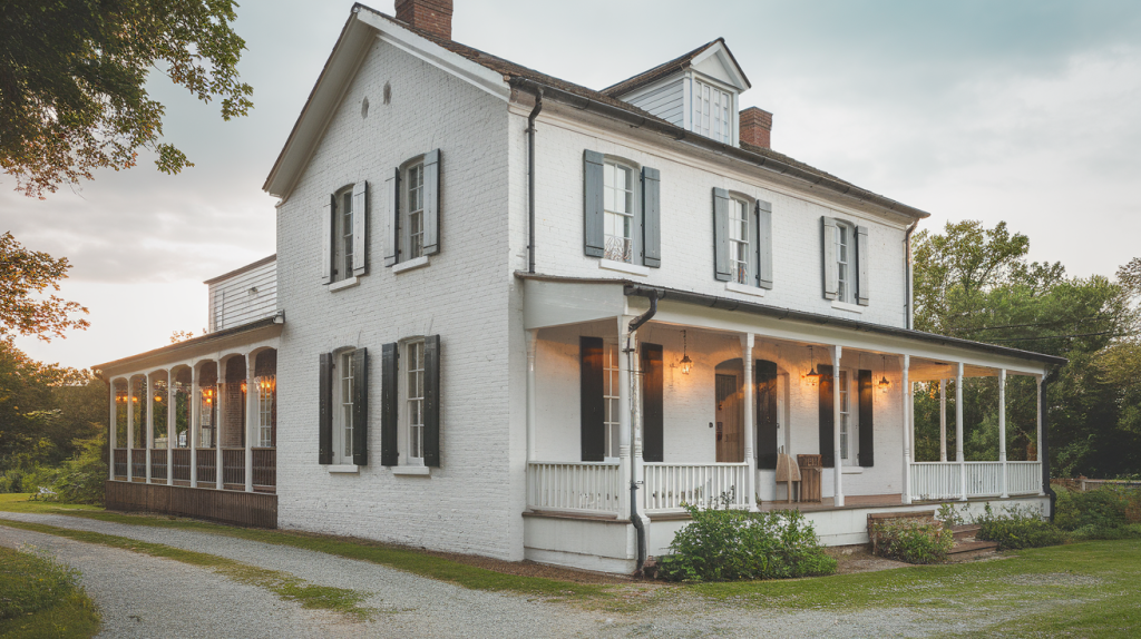 20 White Painted Brick House Ideas - A House in the Hills