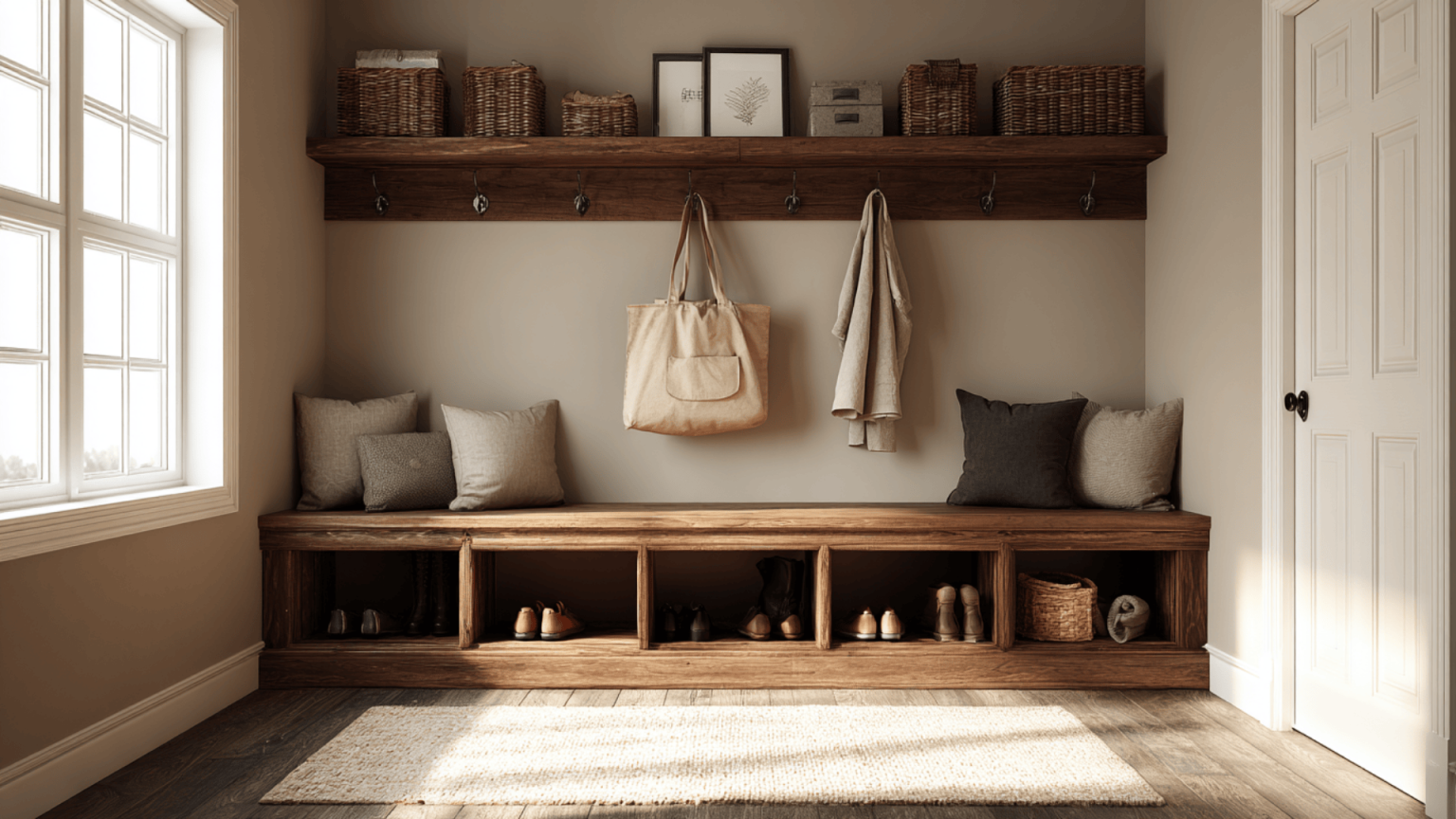 Mudroom Bench Depth: Comfort, Storage, and Style Tips - A House in the ...
