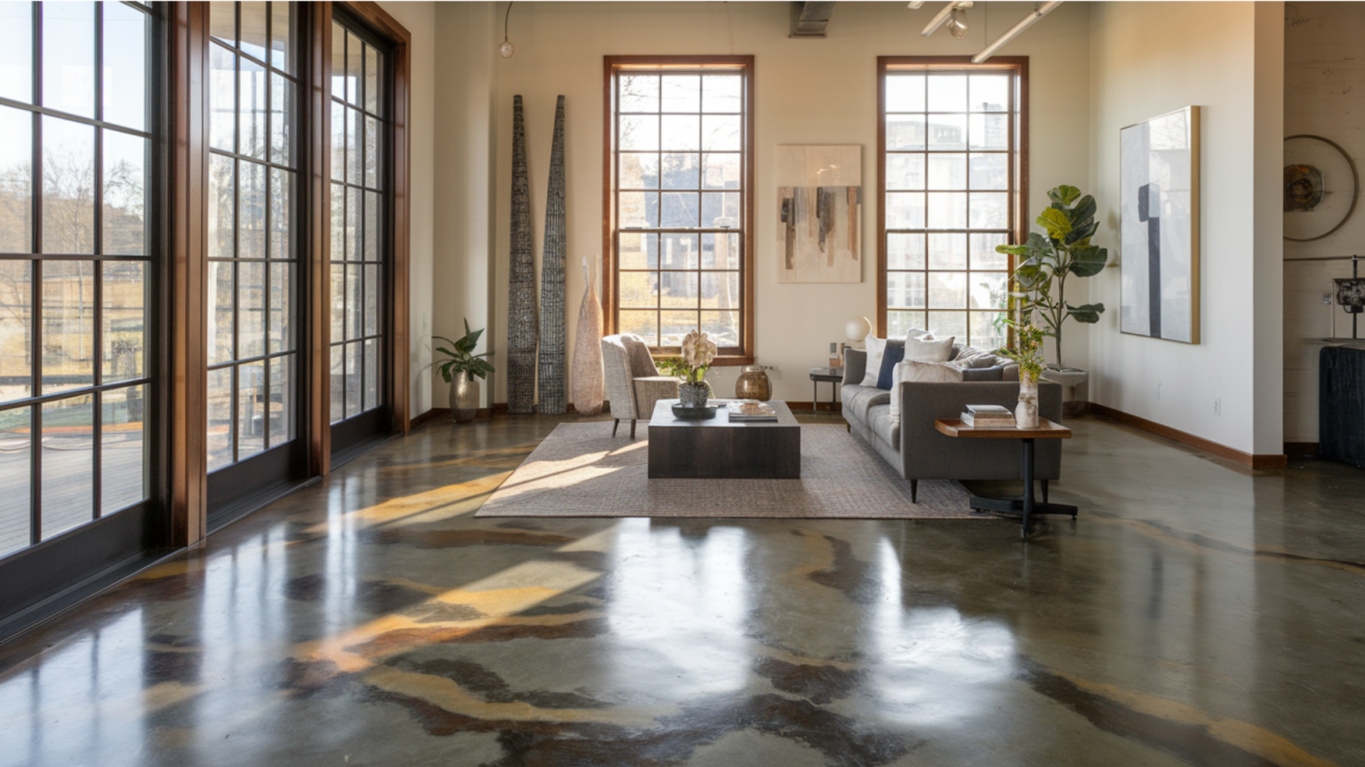 Stained Concrete Floors in a House: Complete Guide - A House in the Hills