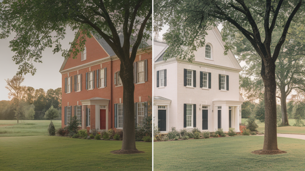 17 Painted Brick Houses Before-and-After: Makeovers & Guide - A House ...